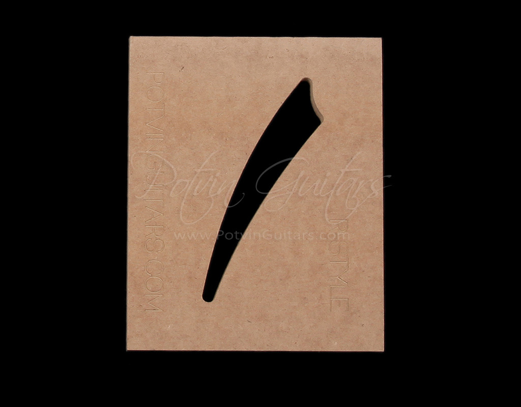 Diamond F-hole Template - Potvin Guitars