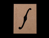 Diamond F-hole Template - Potvin Guitars