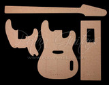 P-Style Bass Template Set (1951) - Potvin Guitars