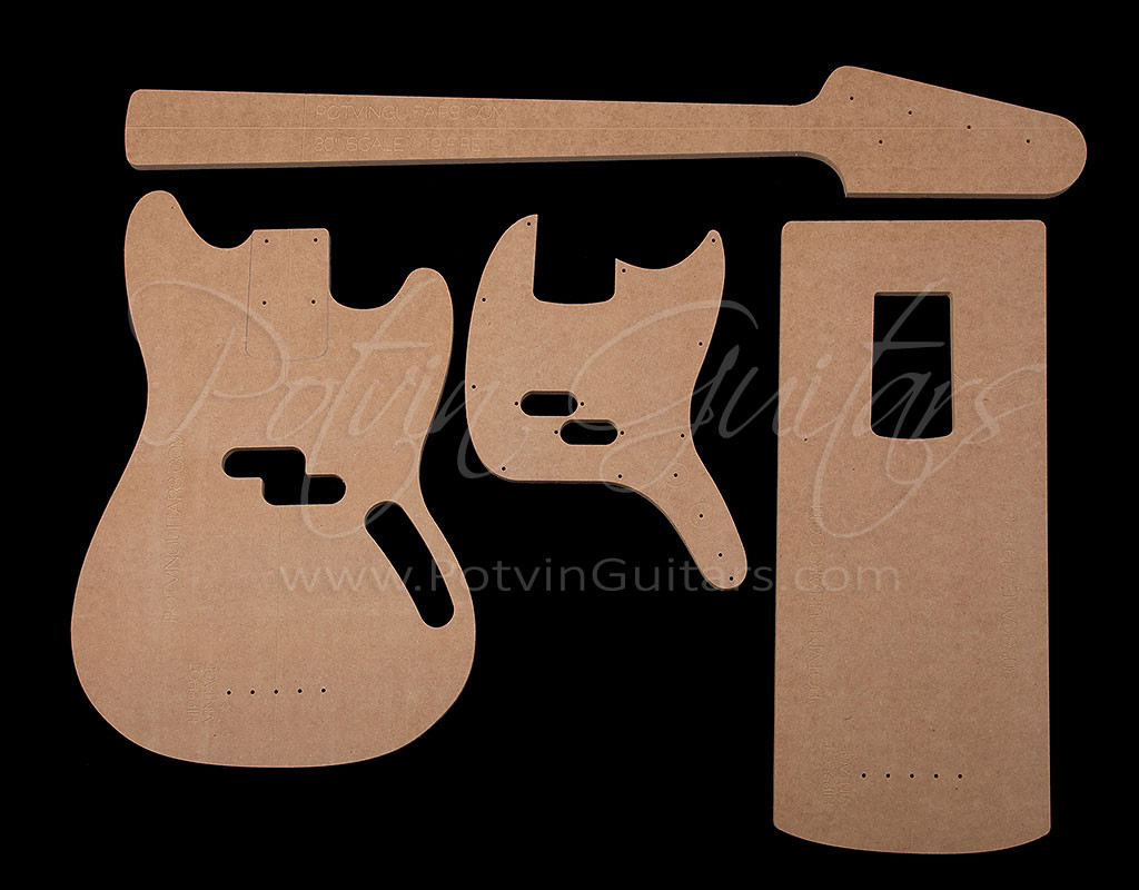 P-Style Bass Template Set - Potvin Guitars
