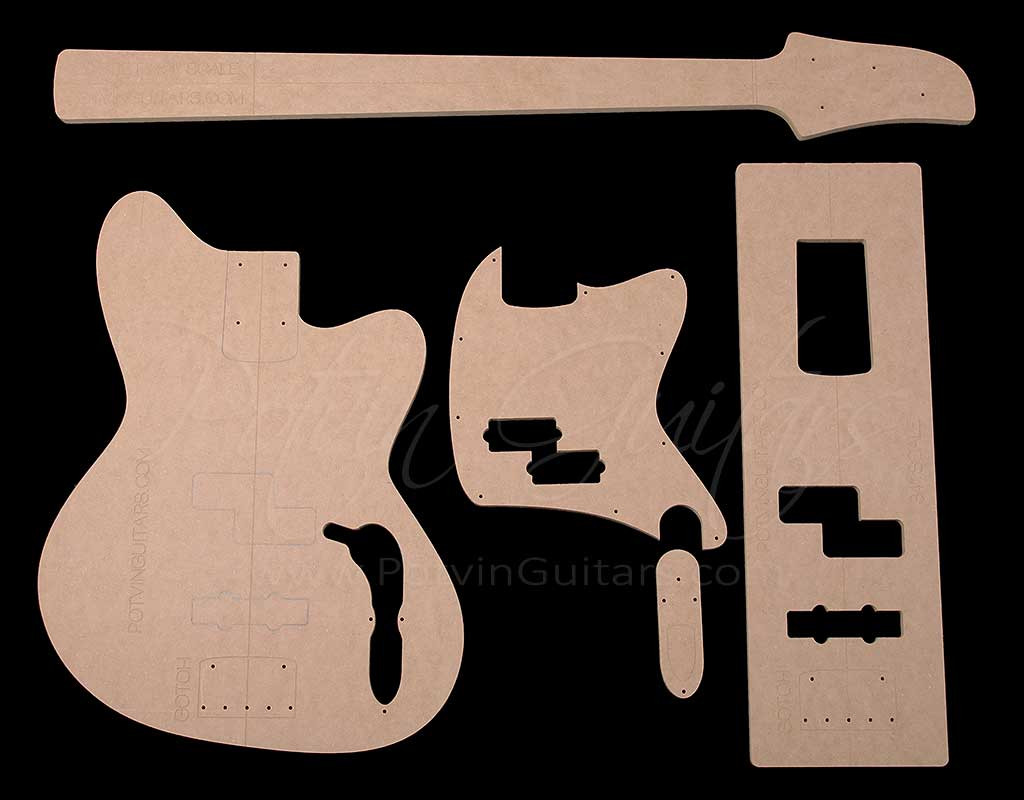P-Style Bass Template Set - Potvin Guitars