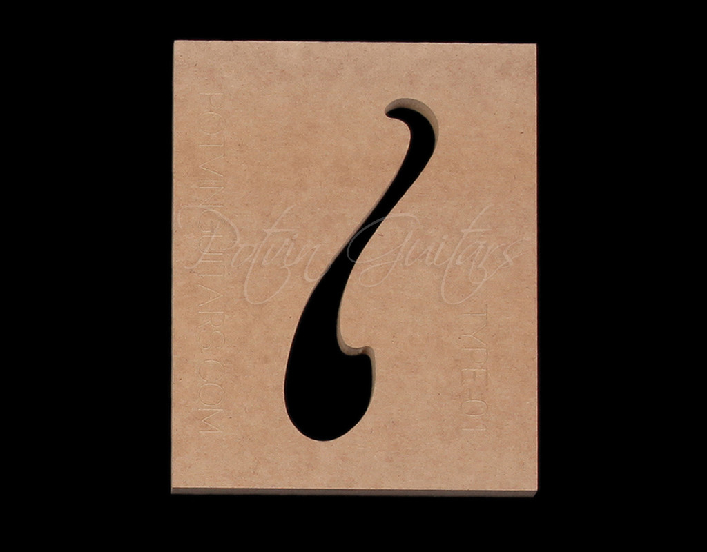 F-hole Templates - Potvin Guitars