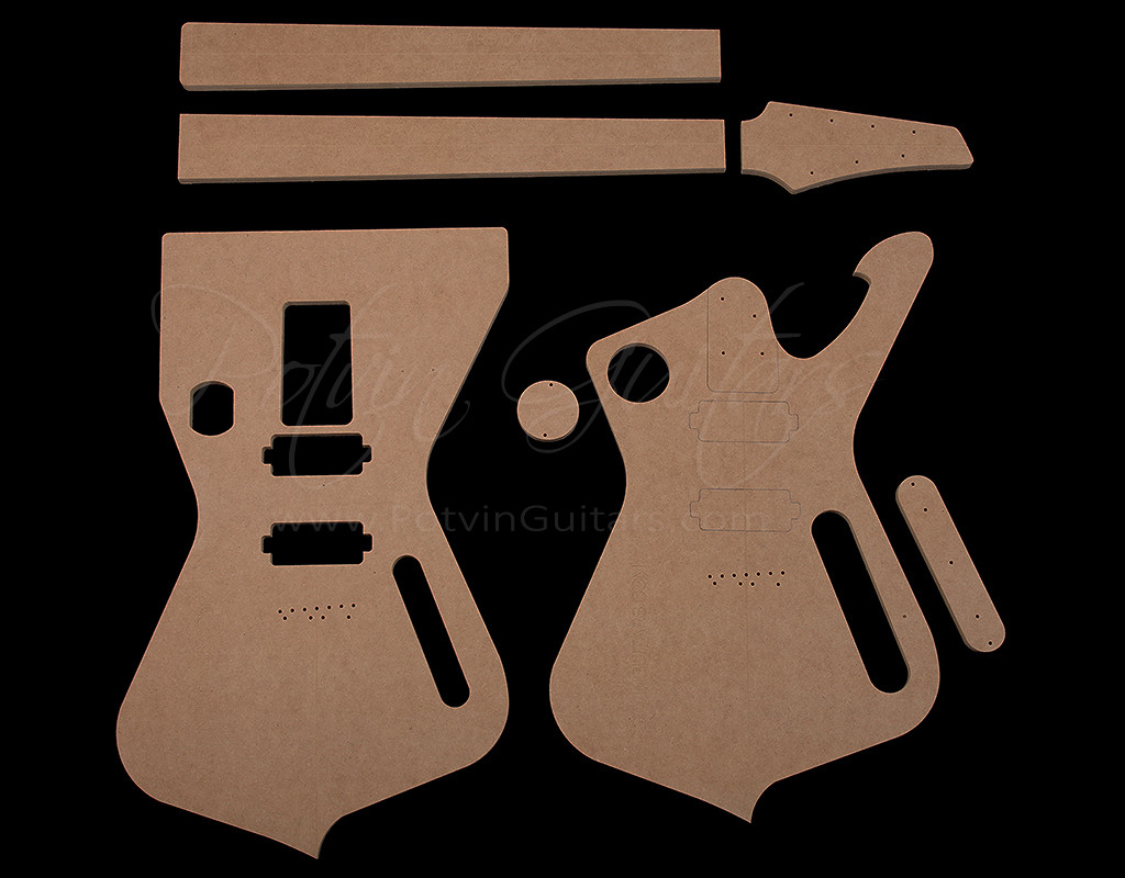 RG-Style 7 String Template Set - Potvin Guitars