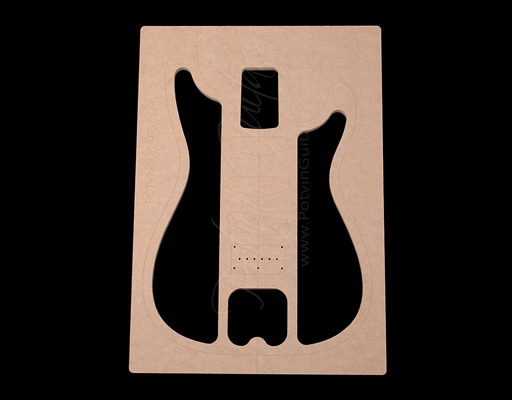 LP-Style Chambering Templates - Potvin Guitars