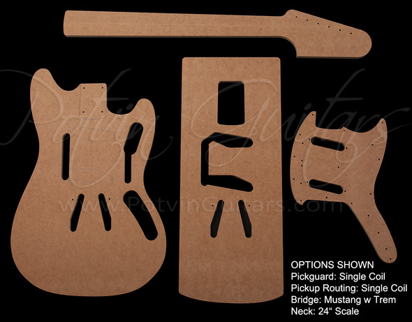 Jag-Style Chambering Template - Potvin Guitars