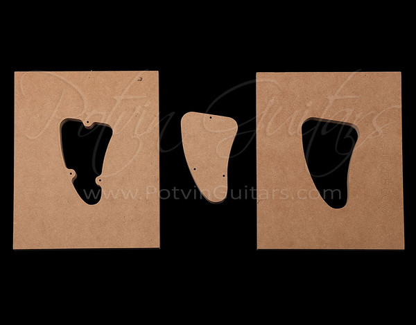 Control Cavity Template Set (Type 2) - Potvin Guitars