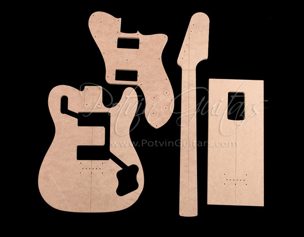 T-Style Deluxe Template Set - Potvin Guitars