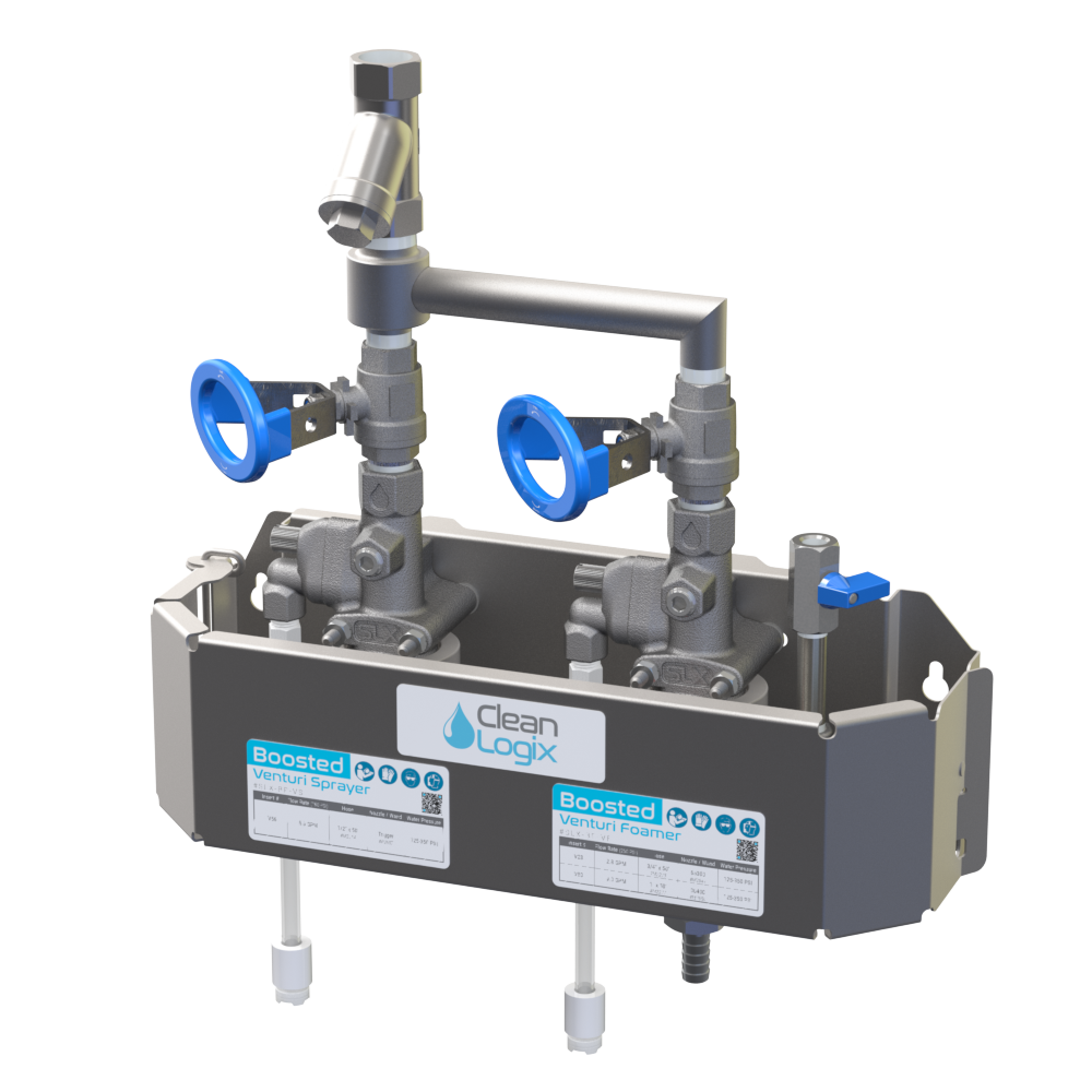 SLX Boosted Pressure Venturi Sanitize & Foam, 2-Station