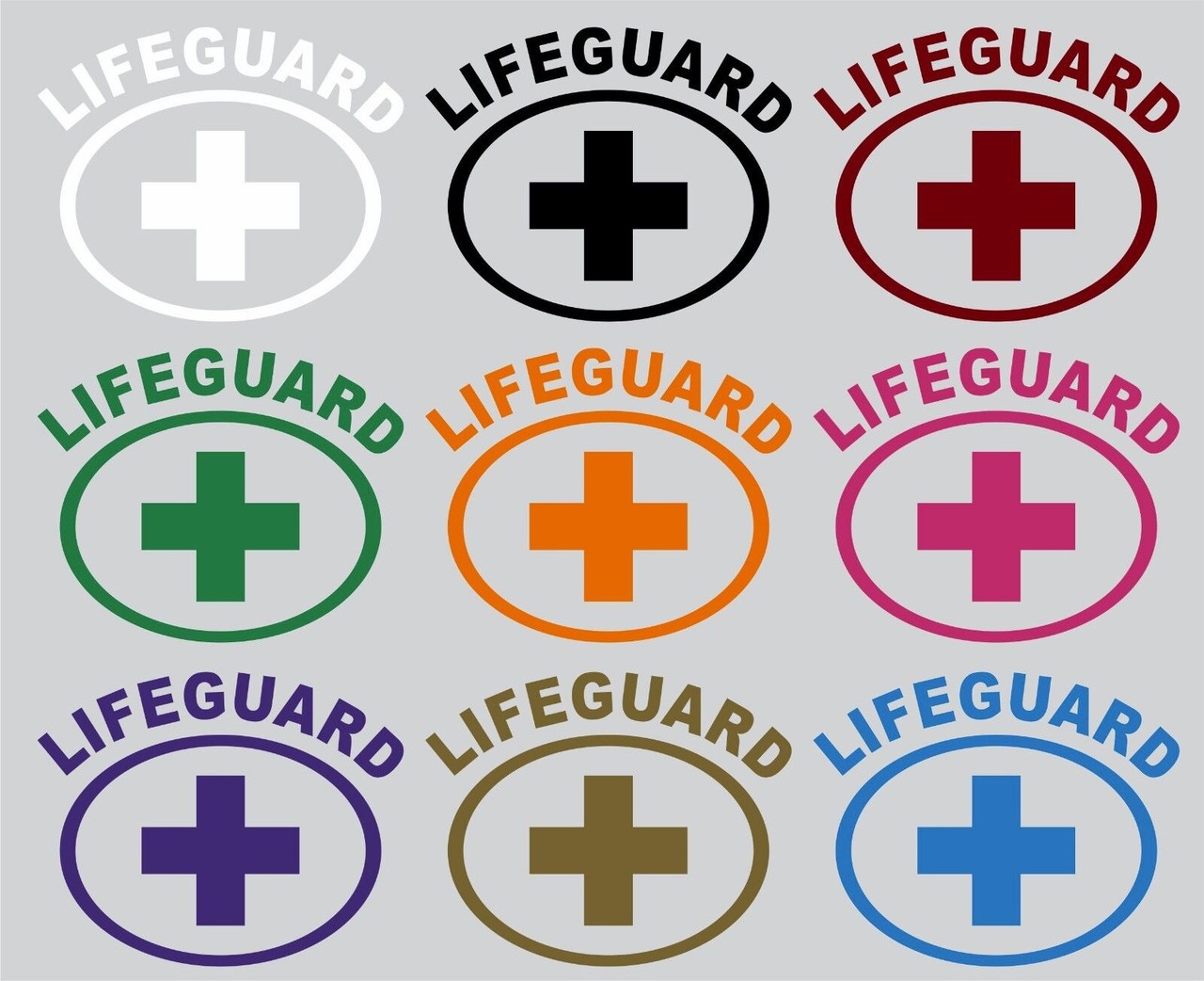 Lifeguard Swimming Pool Lake Beach Safety Truck Car Window Vinyl Decal ...