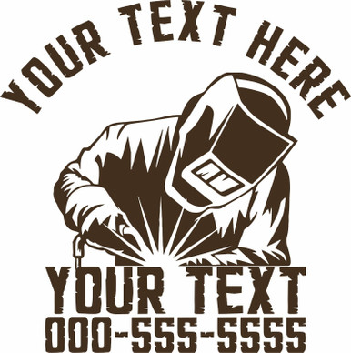 Welding Welder Business Custom Text Car Window Vinyl Decal Sticker - DB ...