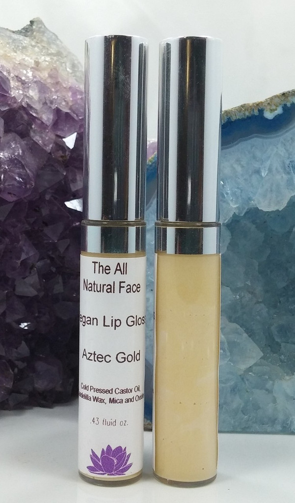 Aztec Gold Vegan Lip Gloss - The All Natural Face