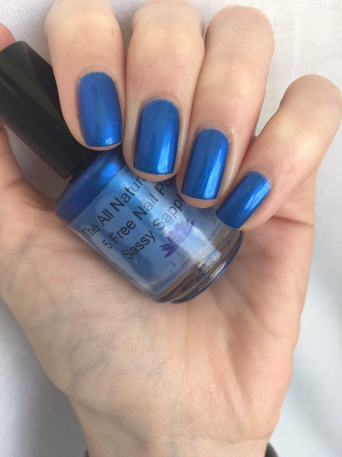 Sassy Sapphire Nail Polish - The All Natural Face