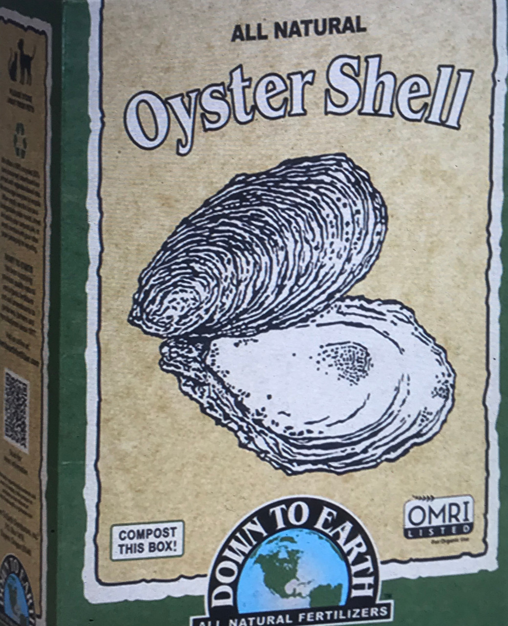 DOWN to EARTH ORGANICS Oyster Shell Meal 5 lb