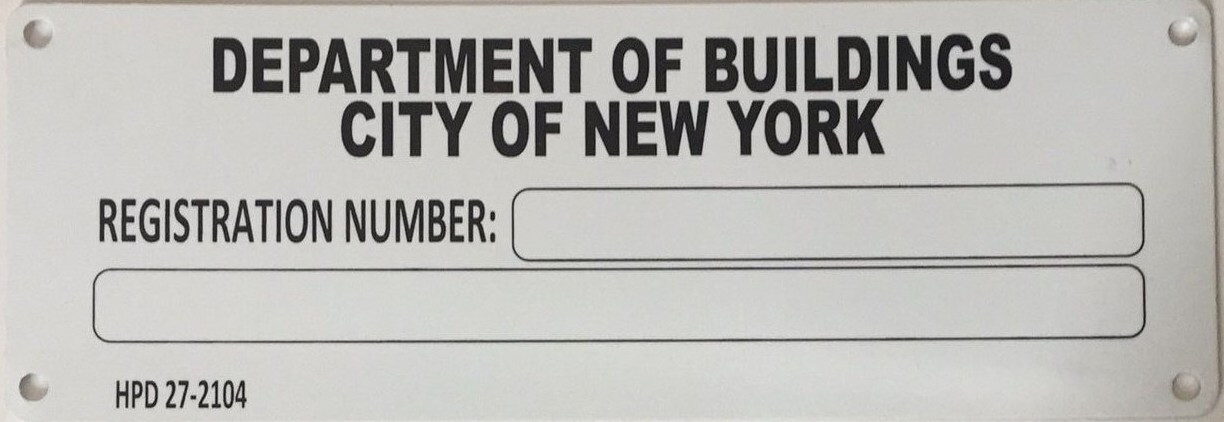 HPD Signs NYC | The Official Store