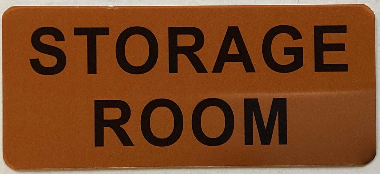 STORAGE ROOM SIGN (Gold color, aluminum, Size 3.5X8 inch)- The Gold ...