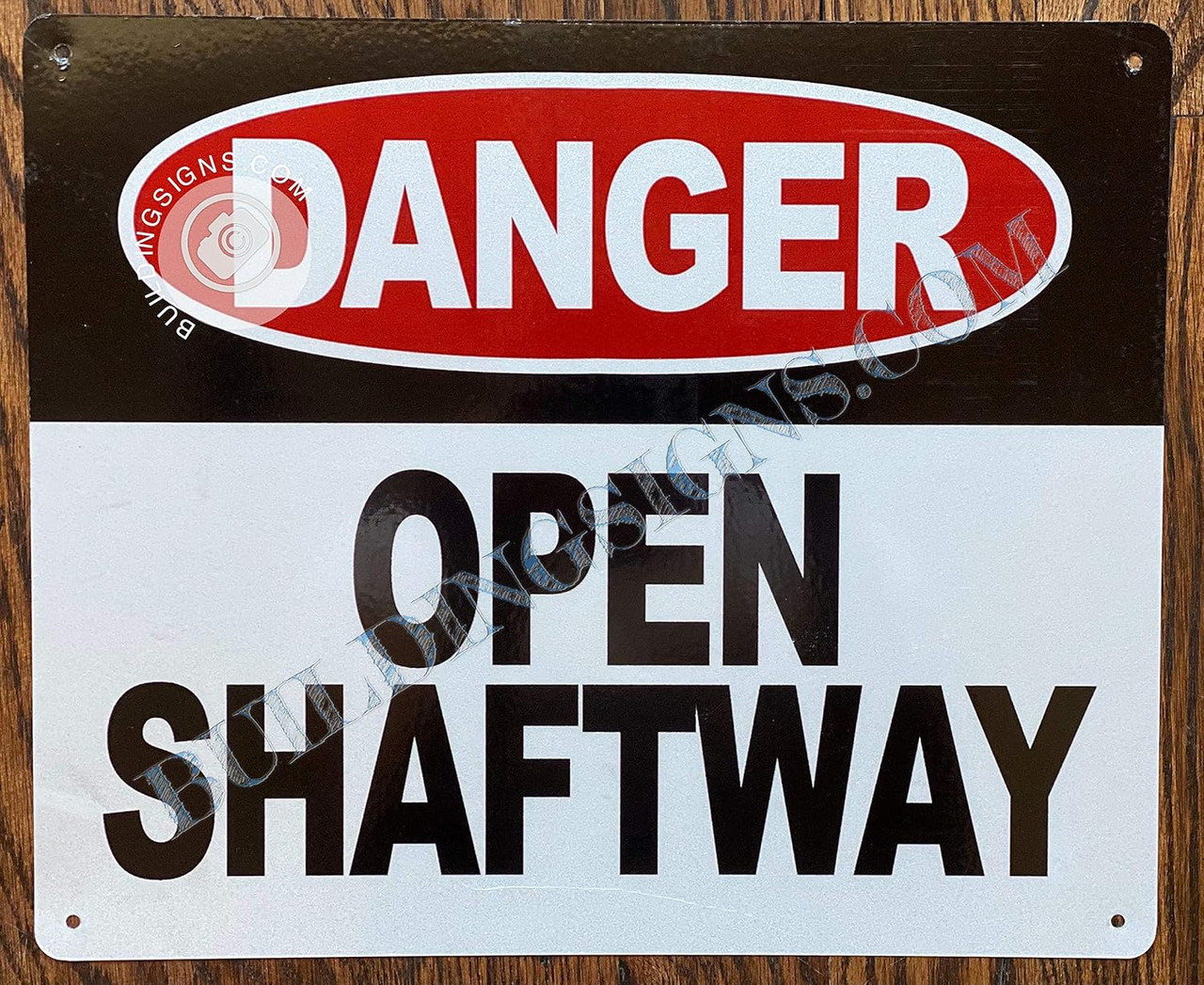Danger Open SHAFTWAY Sign