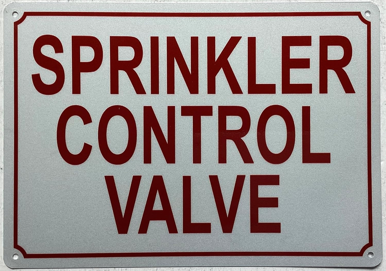 SPRINKLER CONTROL VALVE SIGN