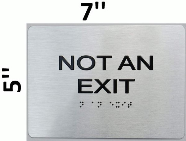 Not AN EXIT ADA Sign -Tactile Signs Tactile Signs The sensation line ...