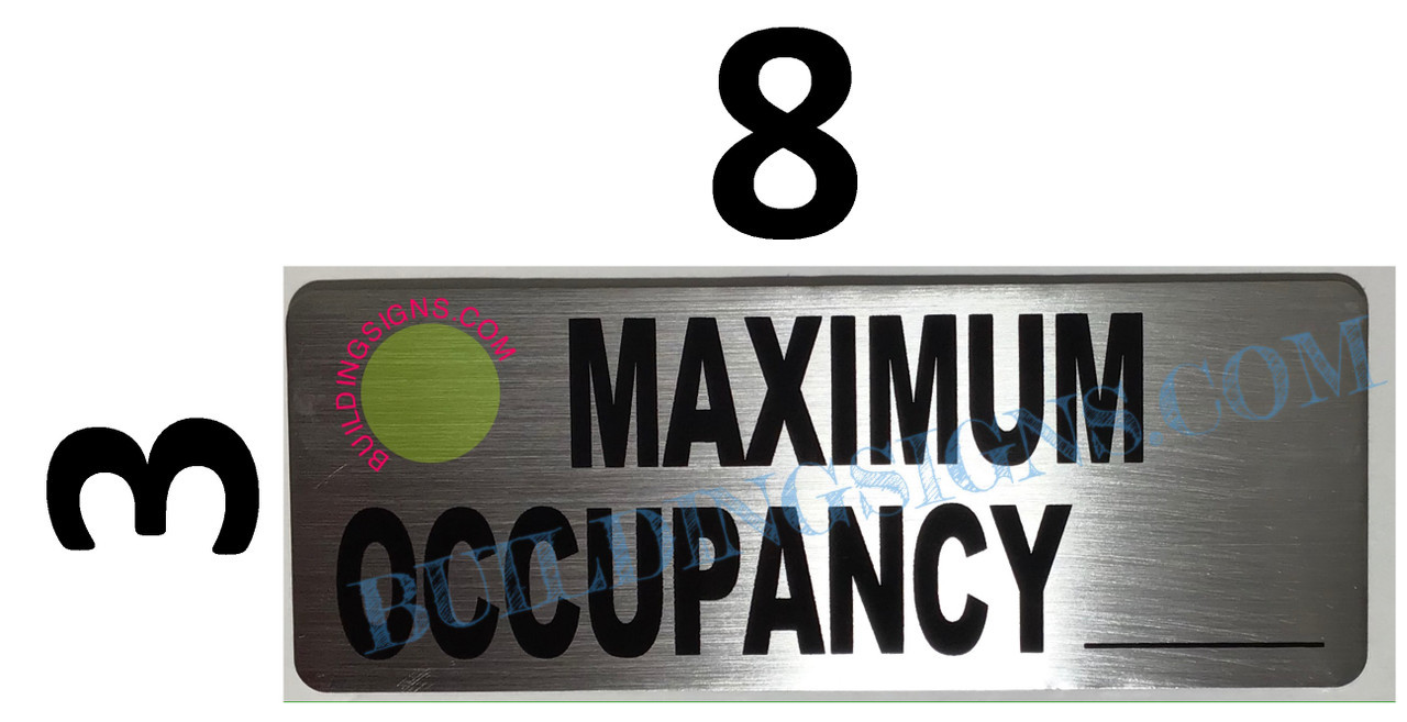 Maximum Occupancy sign