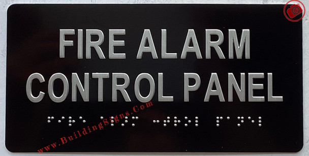 Fire Alarm Control panel sign Raised letters & Grade 2 Braille ...