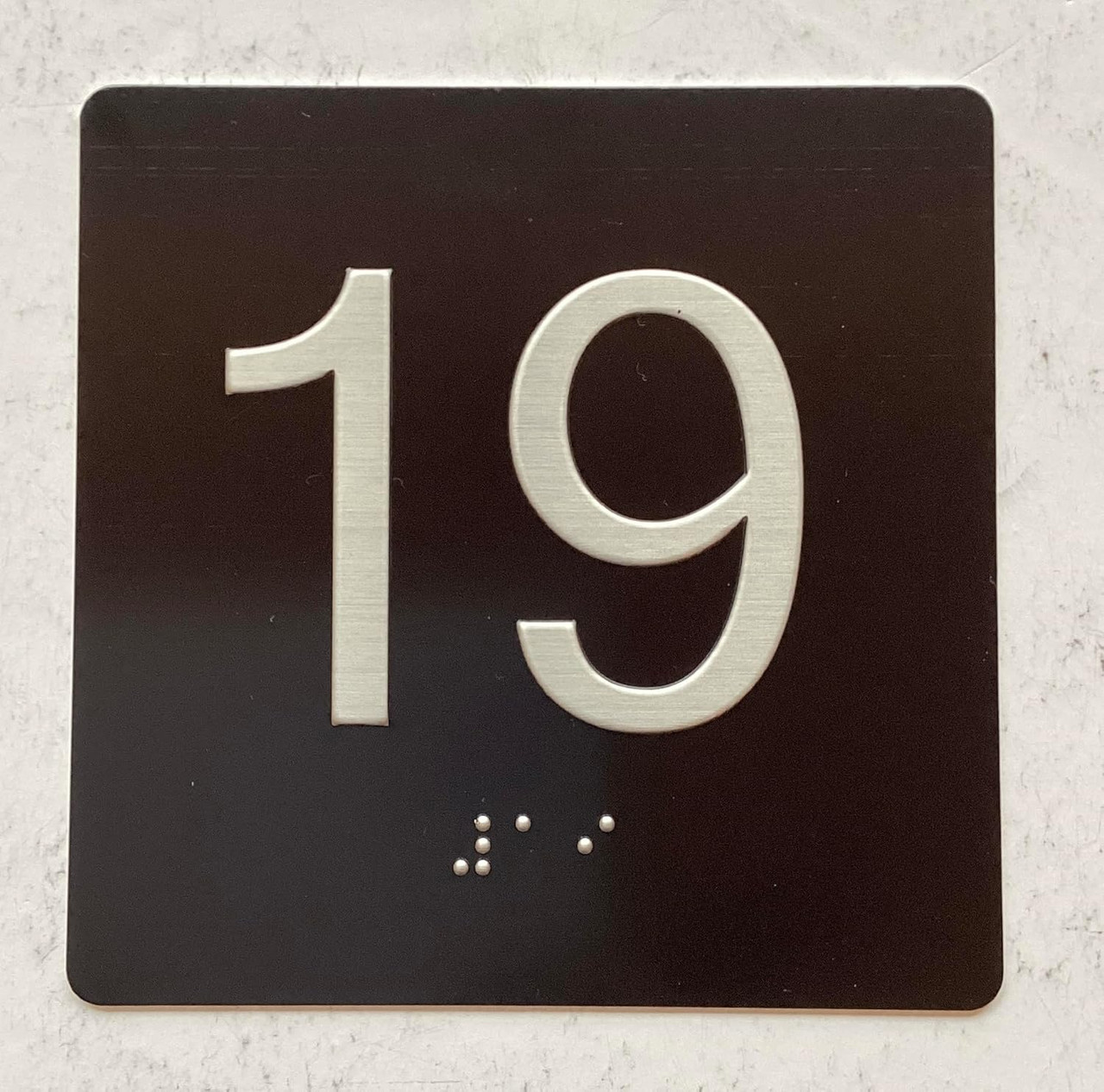 Elevator floor 19 Sign/jamb plate floor 19 sign letters/Image & Grade 2 ...