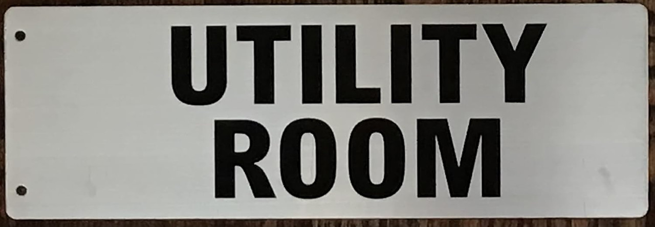 Utility Room Sign -Two-Sided/Double Sided Projecting, Corridor and ...
