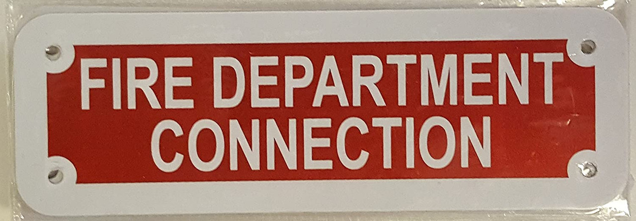 FIRE DEPARTMENT CONNECTION SIGN