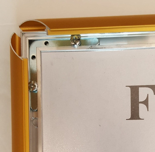 Gold Snap Poster Frame/Picture Frame/Notice Frame 8.5 x 11 Front Load ...