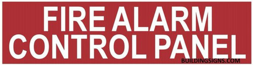 FIRE Alarm Control Panel Sign