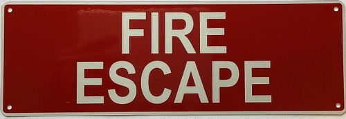 Fire Escape Sign, Fire Safety Sign