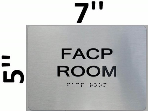 FACP Room ADA-Sign -Tactile Signs The sensation line 5X7 SILVER