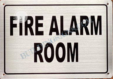 FIRE Alarm Control Panel Inside Sign- FACP Inside Sign (Silver- Brush ...