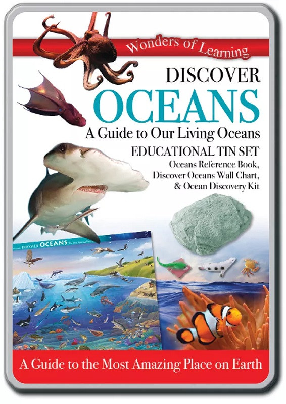 Wonders of Learning Discover Oceans Educational Tin Set