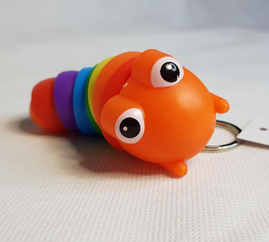 Sensory Wriggly Wiggle Caterpillar Keychain