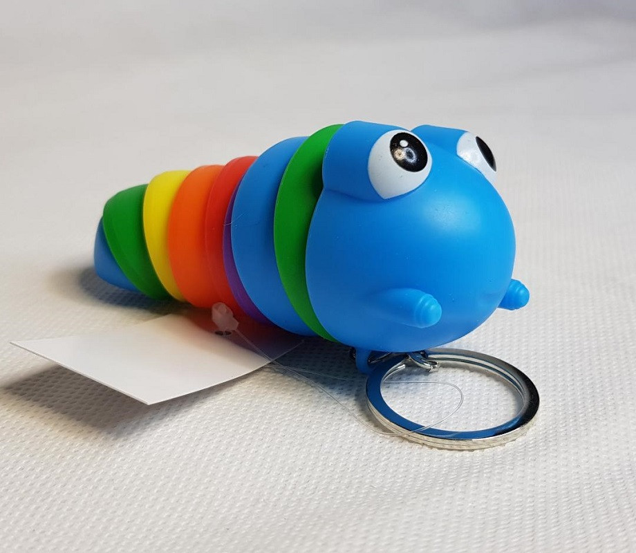Sensory Wriggly Wiggle Caterpillar Keychain