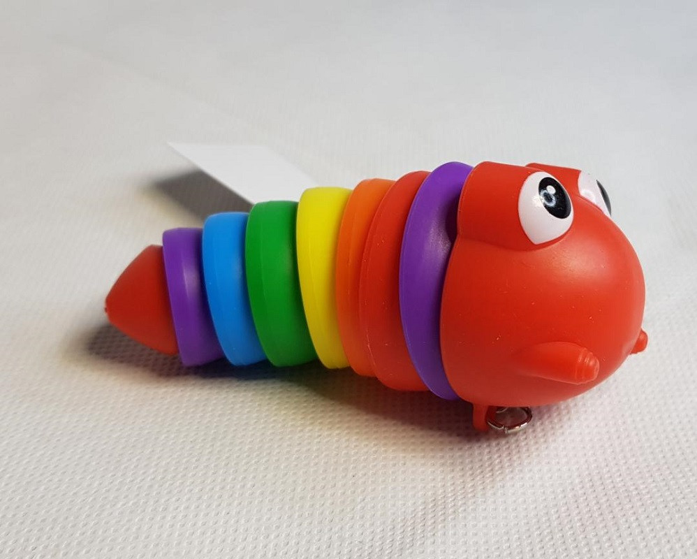 Sensory Wriggly Wiggle Caterpillar Keychain