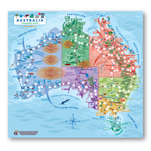 Australia Geography Game Fun Game that Introduces Kids to Australian ...
