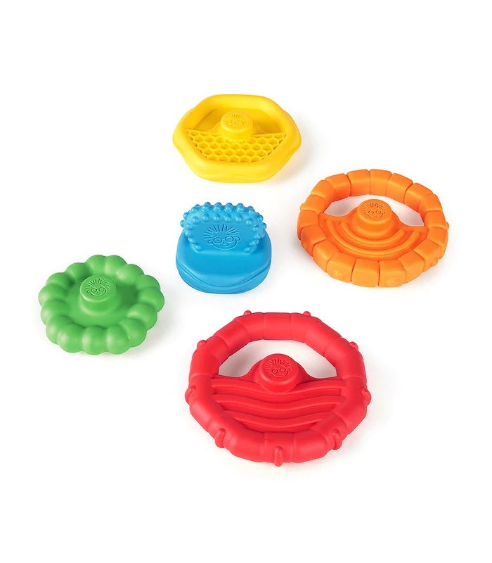 Baby Einstein Stack & Teethe Multi-Textured Teether Toy