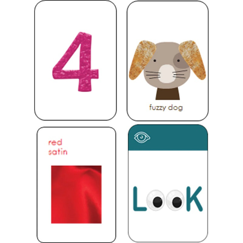 Sense & Grow Sensory Flash - Cards Numbers, Colours, Animals, Sight Words