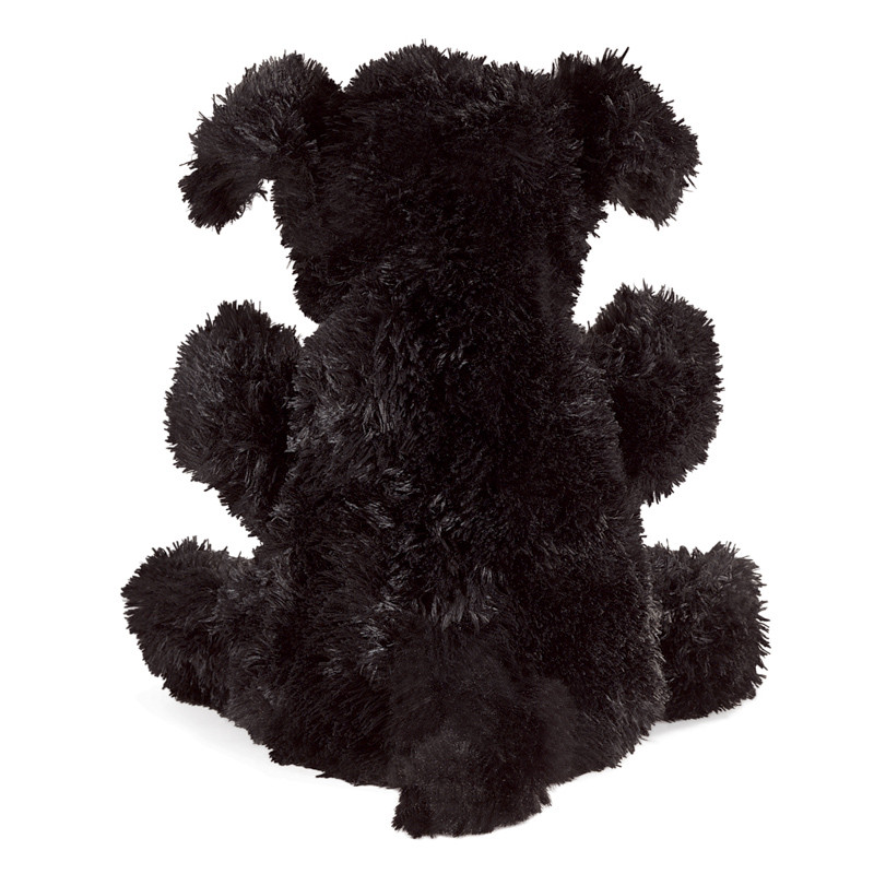 Folkmanis Small Black and White Dog Hand Puppet