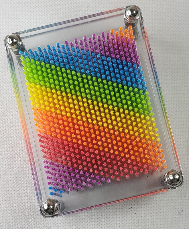 Sensory Sensations Rainbow Pin Art