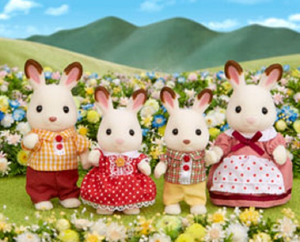 Sylvanian Families Chocolate Rabbit Family