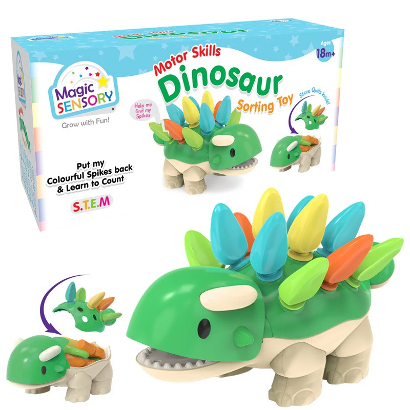 Magic Sensory Fine Motor Skills Dinosaur Sorting Toy