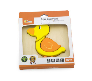 Viga Shape Block Puzzle Wooden Duck Puzzle
