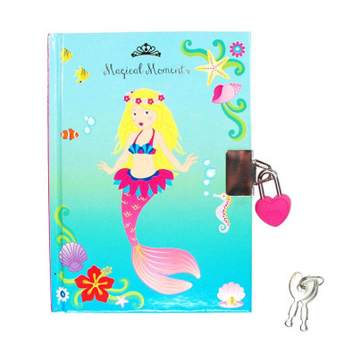 Tropical Mermaid Lockable Diary