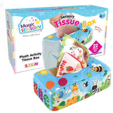 Magic Sensory Tissue Box Plush Tissue Box