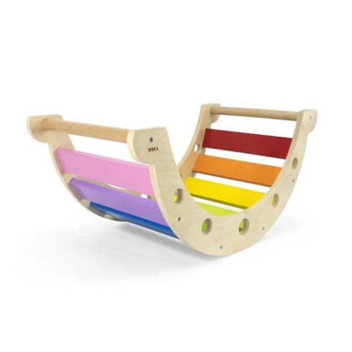 Viga Rainbow Rocker Wooden Play for Physical Development