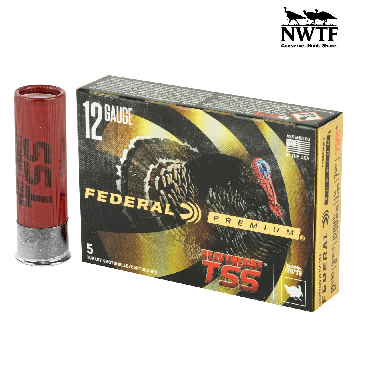 Federal Premium Heavyweight TSS Turkey 12ga 3" 1-3/4 oz #7 Shot Non ...