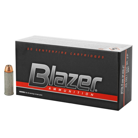 Blazer .45 Colt (.45 Long Colt) Ammo 200gr Jacketed Hollow Point 50/Box