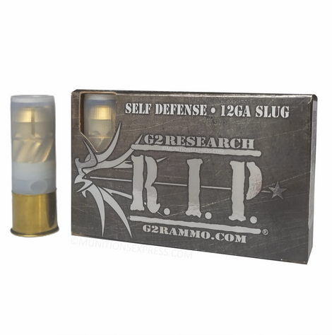 G2 Research R.I.P. 12ga Ammo 2-3/4" 303gr Radically Invasive Projectile ...
